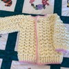 Digital PDF Crochet Pattern: Bean Stitch Crochet Baby Cardigan Sweater ...