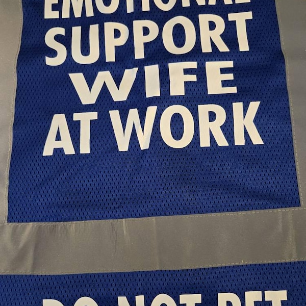 Emotional Support Vest - Etsy