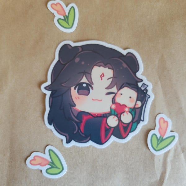 MXTX Heart Glossy Vinyl Stickers | Tgcf Mdzs Svsss | Cute Die Cut ...