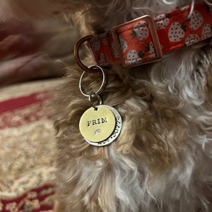 Stacked Dog Id / Dog Name Tag/ Puppy Tag / Custom Pet Tags / Hand ...