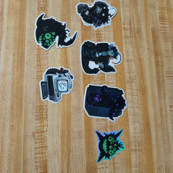 Fear and Hunger Termina God Vinyl Stickers Rher, Gro-goroth, Sylvian ...