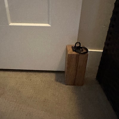 3kg Large Handmade Solid Oak Door Stop Size 30x10x10cm Rustic Door ...