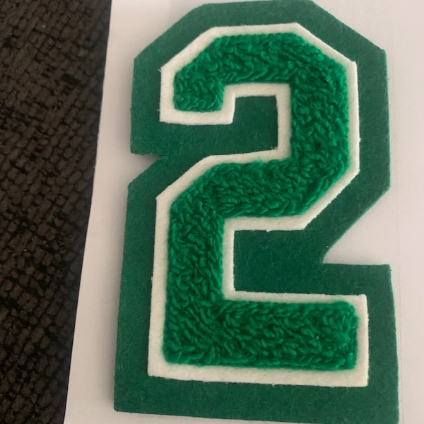 3" Chenille Varsity Letterman Numbers 0–9 (individual Numbers), 11 ...