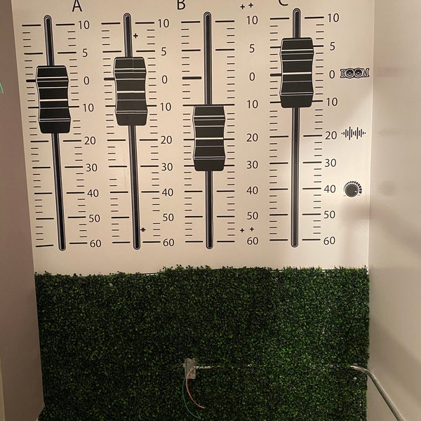 Audio Wave Wall Decal - Sound Wave Wall Sticker Recording Studio Music ...