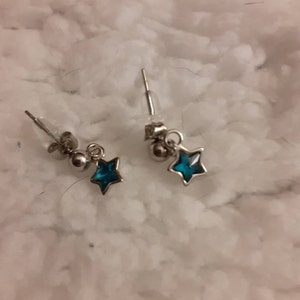 Korean Style Chain 16mm Moon Lunar Charm Earrings Stud 5cm | Etsy