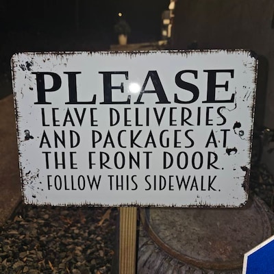 Please Knock and Wait Before Entering Thank You Sign Metal - Etsy