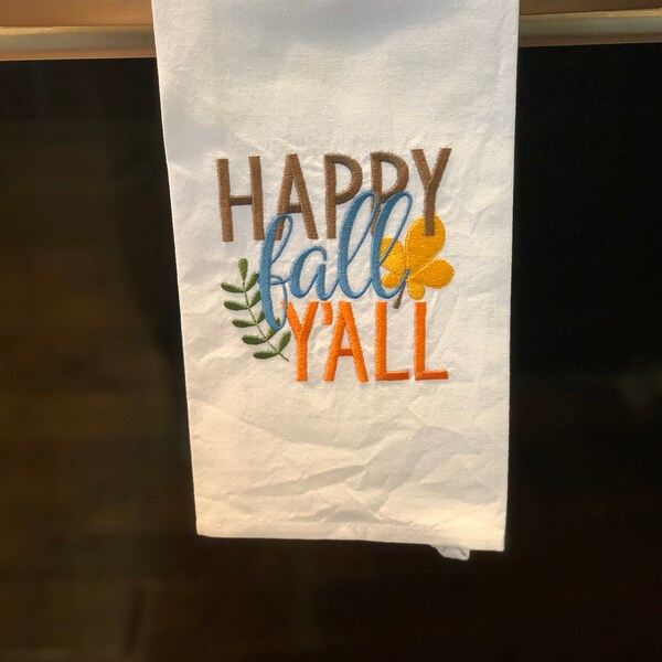Fall Sayings - Design 7 - Filled Stitch Machine Embroidery Design - 4x4 ...