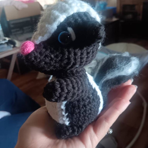 PATTERN: Sebastian the Skunk - Crochet Skunk Pattern - Amigurumi Skunk ...