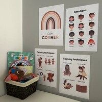 Calm Corner Posters Classroom Wall Children's Wall Art Bedroom Playroom ...