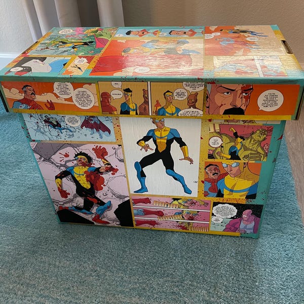 Custom Comic Coffee Table With Epoxy Resin - Etsy