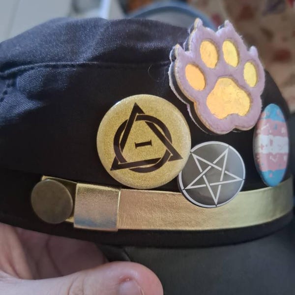 Therian Pride Sparkly Pin Badge, Holographic Badge, Otherkin Accessory ...