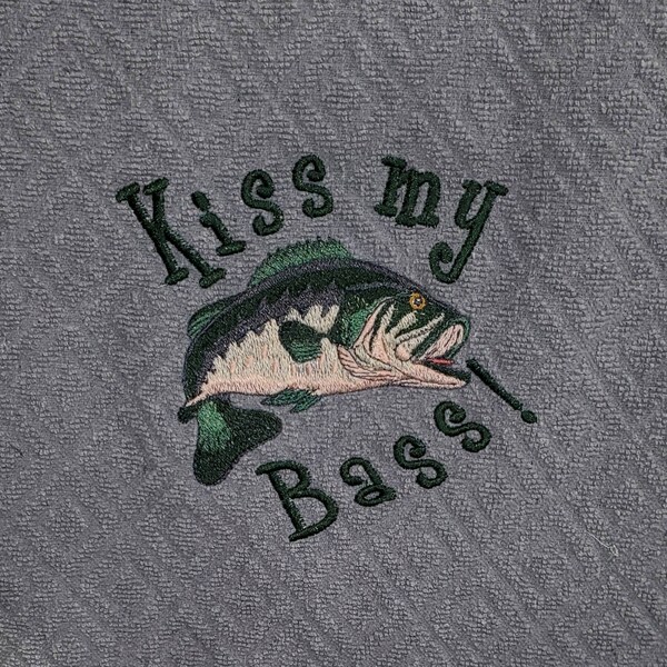 Largemouth Bass Fish - Machine Embroidery Design - Etsy