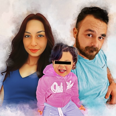 Remember Loved One Portrait, Lost Loved One Custom Portrait Gift ...