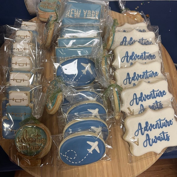 Adventure Awaits | Travel Cookies - Etsy