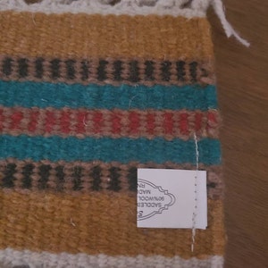 Woven Wool Table Rugs, Choose Your Color 20 X 10 Boho Aztec House ...