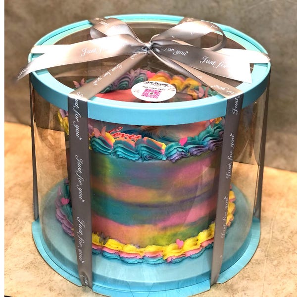 10 Cake and Cupcakes Bento Boxes With Clear Lid and Cupcake Holes, Cake ...