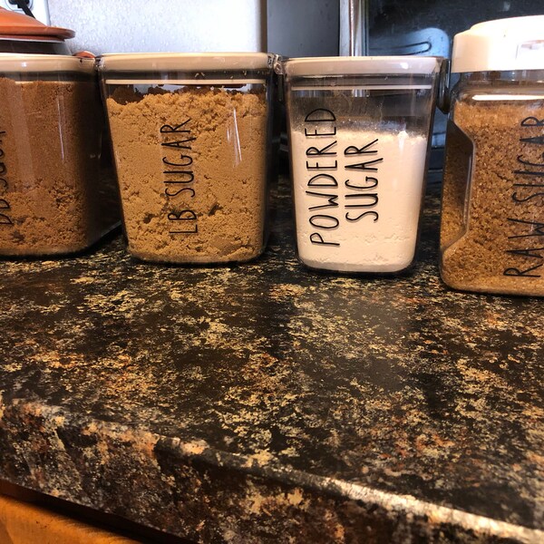 Rae Dunn Inspired Farmhouse Label/ Farmhouse Decal/ Pantry Organization ...