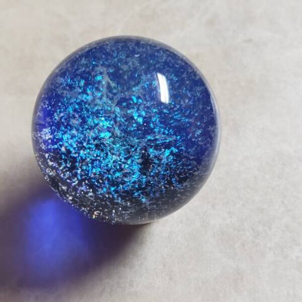 Silver Chaos Fume Borosilicate Vortex Marble Lampwork Glass Marble With ...