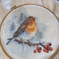 Bird Cross Stitch Pattern PDF, Robin on Rowan Counted Cross Stitch ...