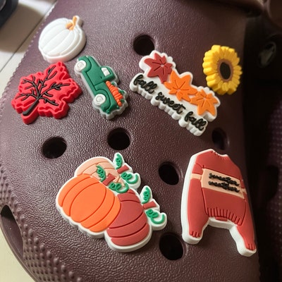 New Trending Fall Shoe Charms for Your Crocs, Popular Autumn Croc ...
