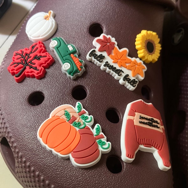 New Trending Fall Shoe Charms for Your Crocs, Popular Autumn Croc ...