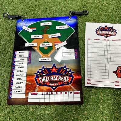 9x12 Metal Custom Dugout Lineup Board - Etsy