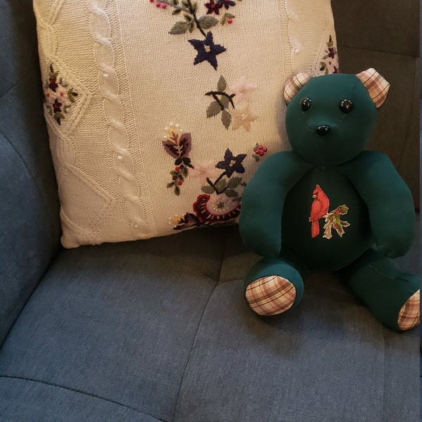 Small Teddy Bear/memory Bear/handmade Bear/memory of Loved One/keepsake ...