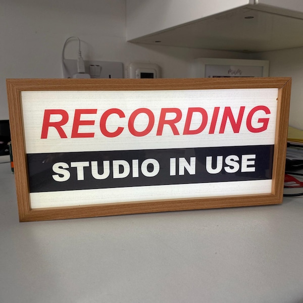 LED Recording Studio Sign | Retro Sound Indicator Light Box - Etsy