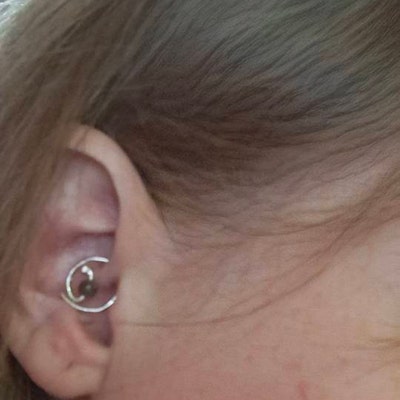 Rook Earring, Forward Helix Hoop, Sterling Silver Daith Earring ...