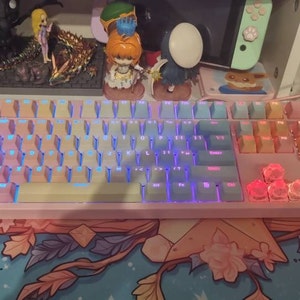 141pcs Dark Blue Ocean Theme Keycaps Set, Retro Style Keycaps, PBT ...