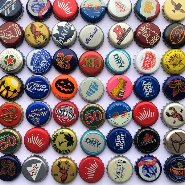 Beer Bottle Caps ((assorted)) NO DENTS Beer Bottle Caps, Bottle Cap Lot ...
