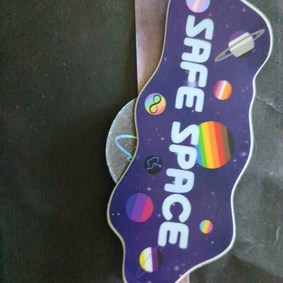 Safe Space Neurodiversity LGBTQ Ally Vinyl Decal Sticker - Etsy