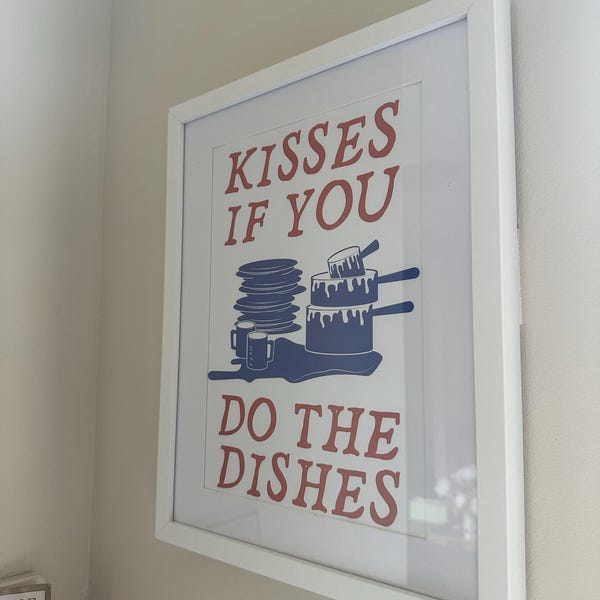 Art of Kissing Poster, Aesthetic Red Lips Wall Art, Retro Maximalist ...