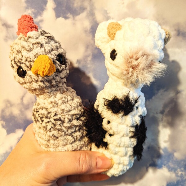 Cuddle Critters *farm Set* Crochet Pattern BUNDLE | NO SEW Crochet ...
