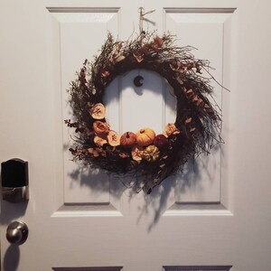 XL Customizable Intention Crescent Moon Wreath/ With Spell - Etsy