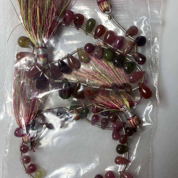 Grapholite Smooth Tumble Shape Gemstone Beads Strand 4" Inch Strand ...