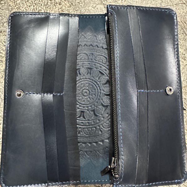 Sun Hippie Wallet, Handmade Wallet for Men, Men's Leather Wallet, Men's ...