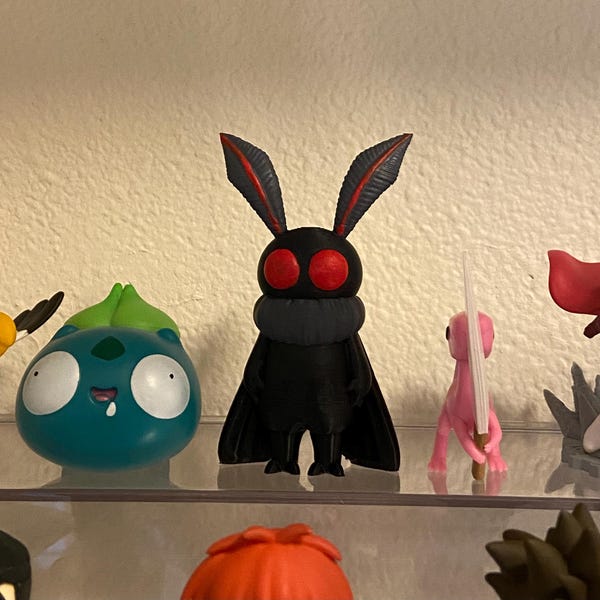 3D Printed Chibi Mothman! - Etsy