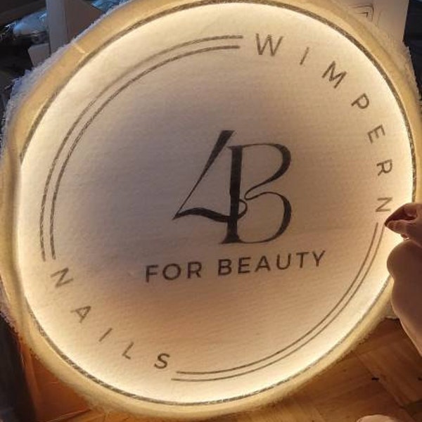 Custom Business Logo Sign | Custom Salon Logo Sign | Beauty Salon Sign ...