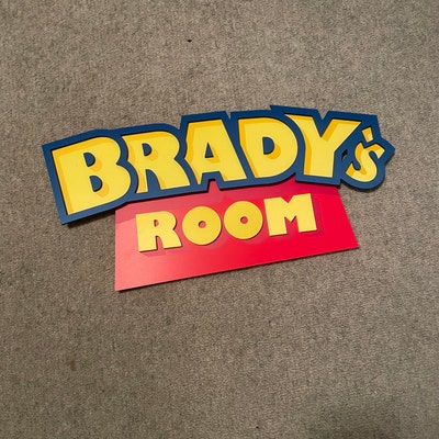 Toy Story Style Personalised Name Sign .. Any Name Made to - Etsy