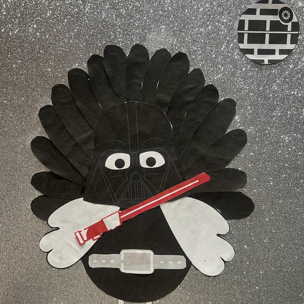 Darth Vader Turkey Disguise Template Printable | Disguise a Turkey ...