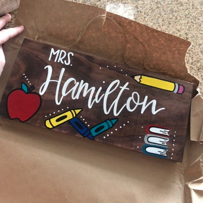Teacher Sign Personalized, Custom Teacher Sign, Personalized Teacher ...