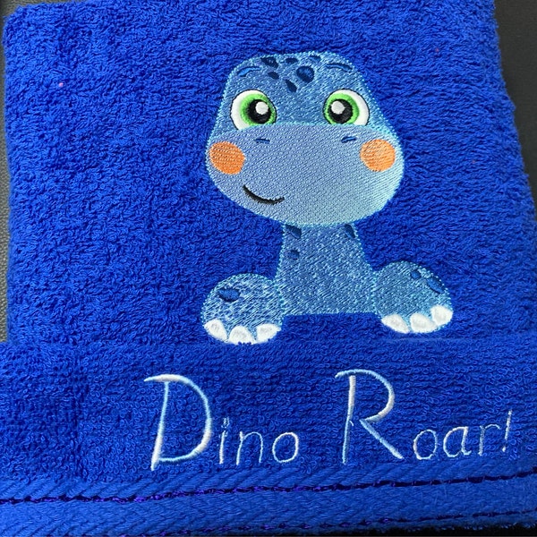 Dino Blue Embroidery Design - Baby Machine Embroidery File - PES JEF ...