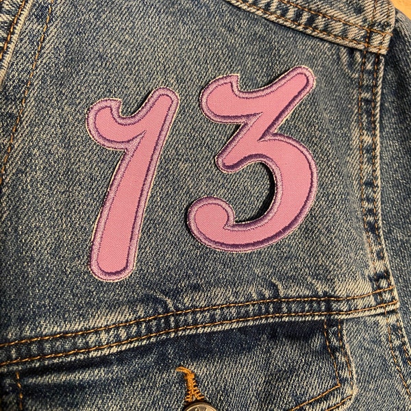 Script Font 3 Inch Number (single) - MADE to ORDER - Choose COLOR and ...