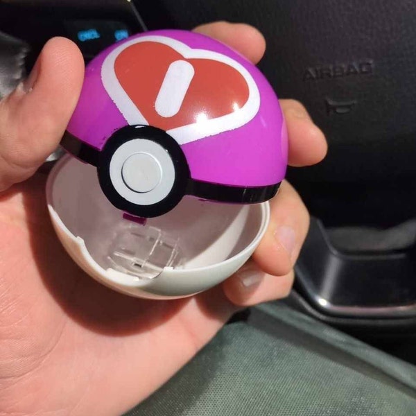Ring Holder Pokeball Lightup LED Box Prop Gift Poke Ball Loveball Love ...
