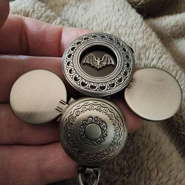 Bat Locket, Gothic Gift, Bat Jewelry, Family Photo Locket, Photo Locket ...