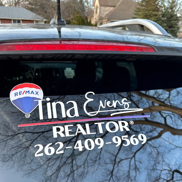 Custom QR Code Decal Realtor Decal KW Real Estate Agent Decal KW Decal ...