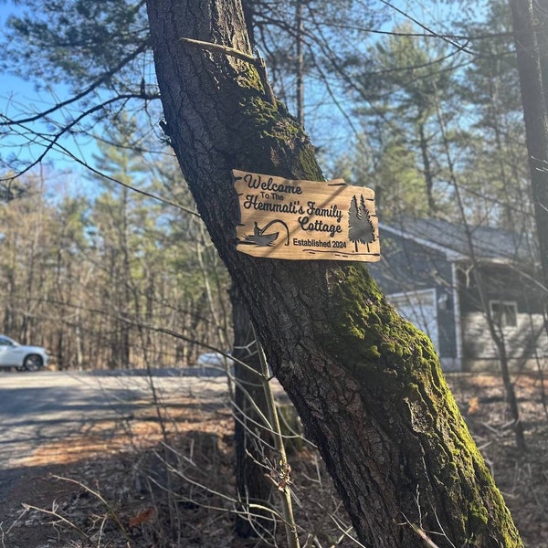 Cottage Sign | Custom Cottage Sign | Wood Cottage Sign | Anniversary ...