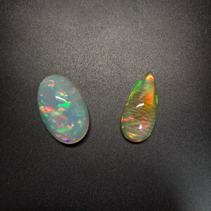 Natural 5 Carats Round Snow Opal Opal With Full Fire Round - Etsy