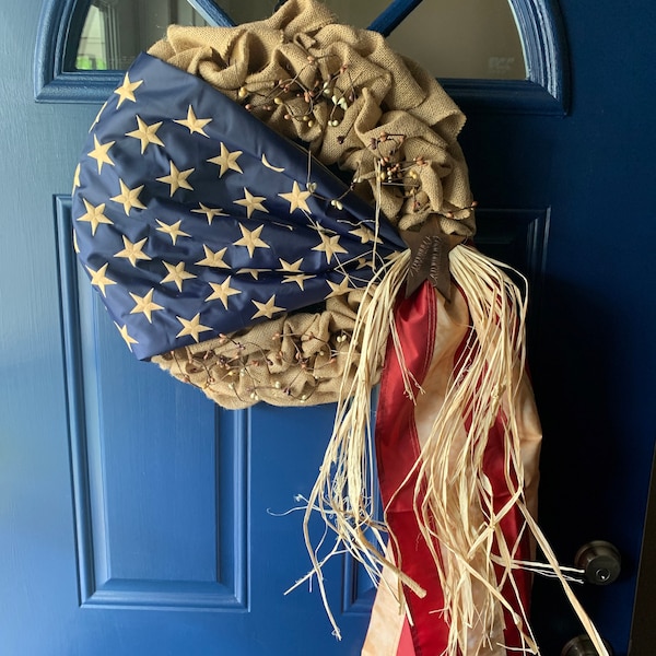 American Flag Ladder 4 Foot Tall! - Etsy